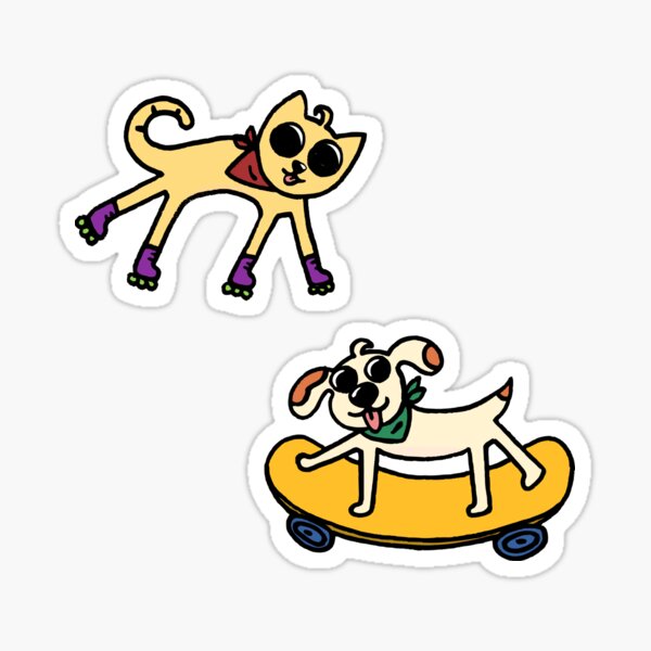 "Caty and Doug do sports" Sticker for Sale by ATCL- | Redbubble