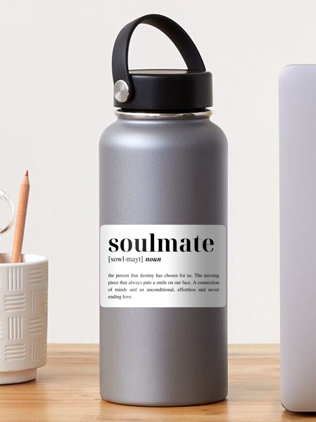 "Soulmate: The Dictionary Definition of Love White" Sticker for Sale by ...