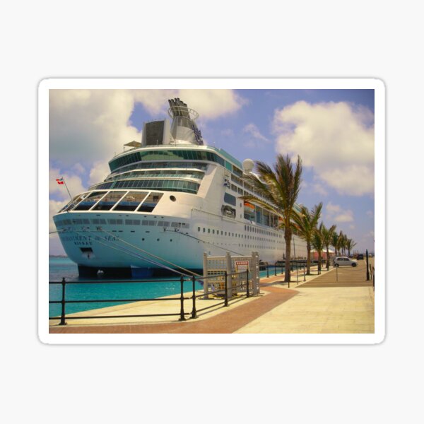 "Cruise ship " Sticker for Sale by linavasi | Redbubble