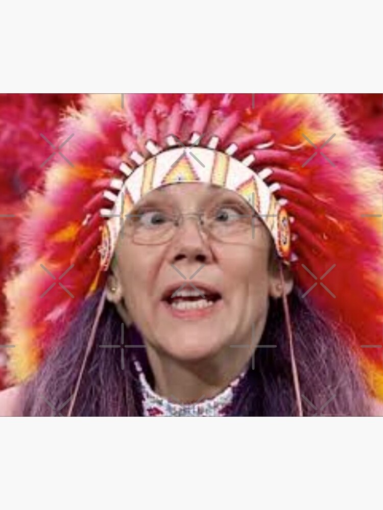 "Elizabeth Warren-Pocahontas Vintage American Flag " Sticker for Sale ...