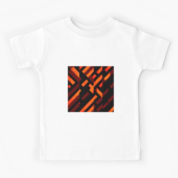 "Cyberpunk red black military camo pattern" Kids T-Shirt for Sale by ...