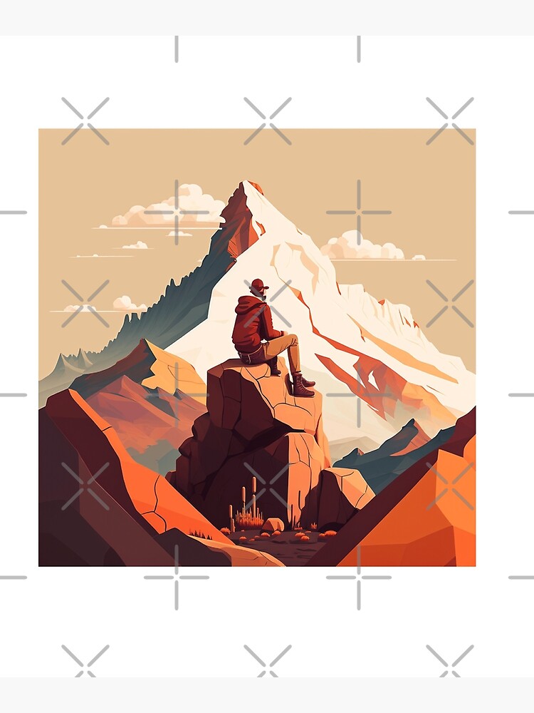 "Man On the edge of a cliff(depressed)" Poster for Sale by zubayerhasan ...