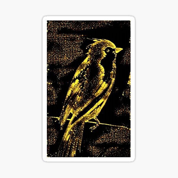 "Sparkle bird" Sticker for Sale by django727 | Redbubble