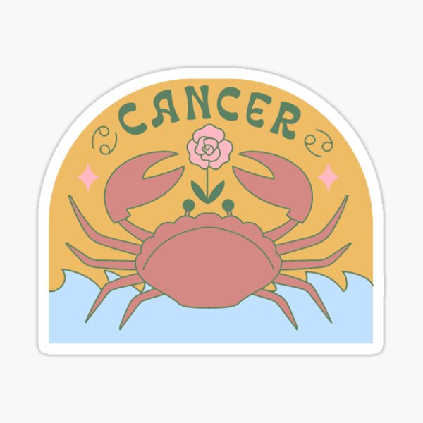 " Pastel Cancer: Zodiac Sticker" Sticker for Sale by avafrances | Redbubble