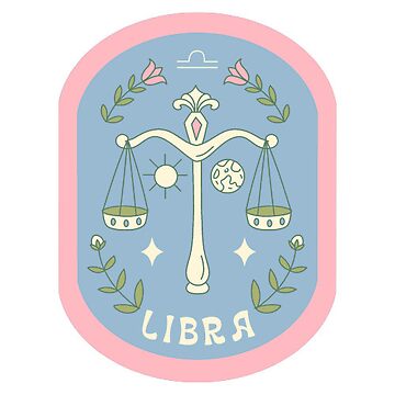 "Pastel Libra: Zodiac Sticker" Sticker for Sale by avafrances | Redbubble