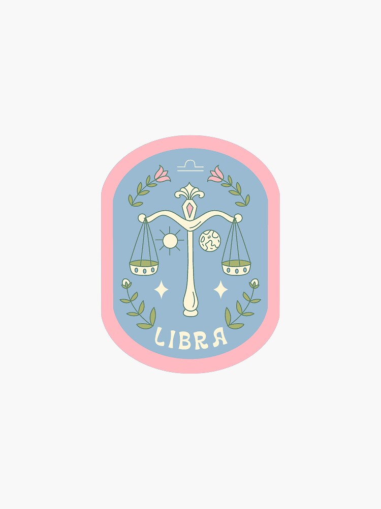 "Pastel Libra: Zodiac Sticker" Sticker for Sale by avafrances | Redbubble