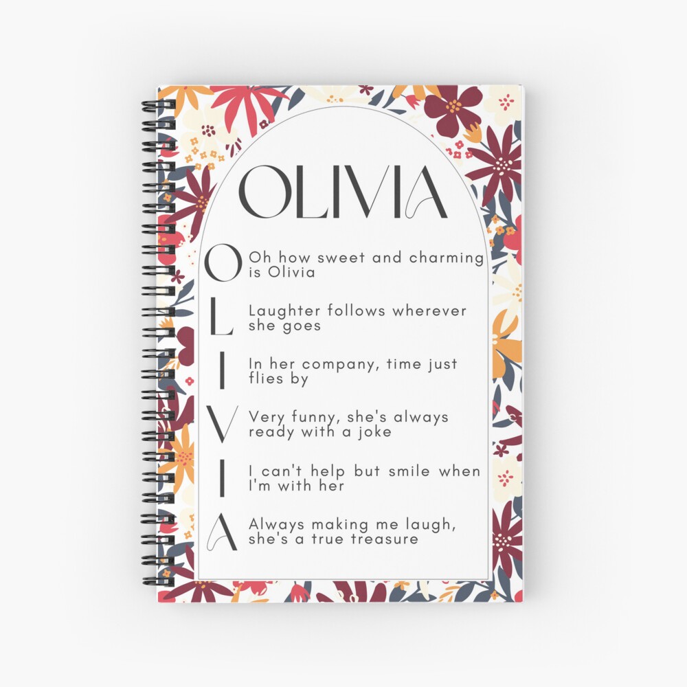"Hippy Design - Olivia Acrostic Poem" Poster for Sale by ...
