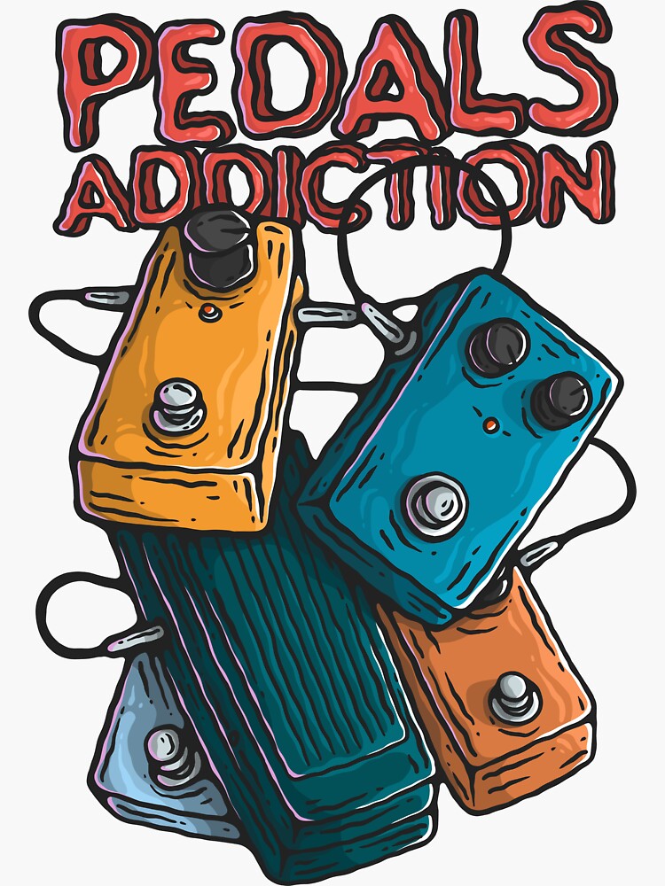 "Pedals addiction" Sticker for Sale by renatokolberg | Redbubble