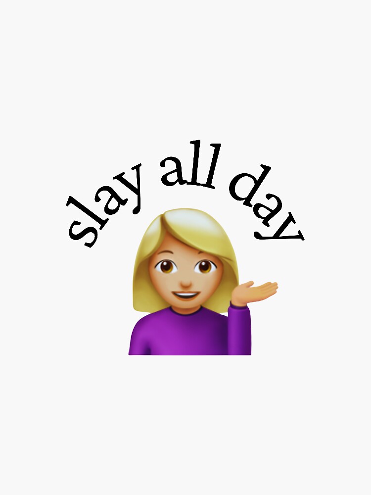 "slay sticker" Sticker for Sale by haraaesthetic | Redbubble