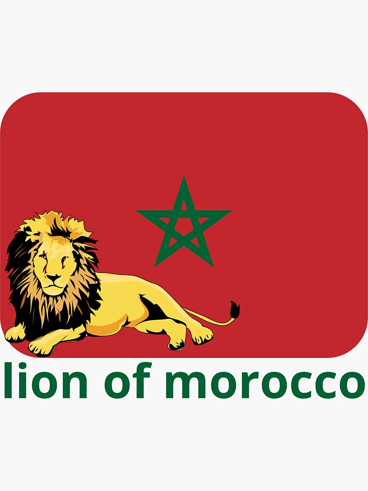 "Lion Of Morocco " Sticker for Sale by Winner-Store | Redbubble