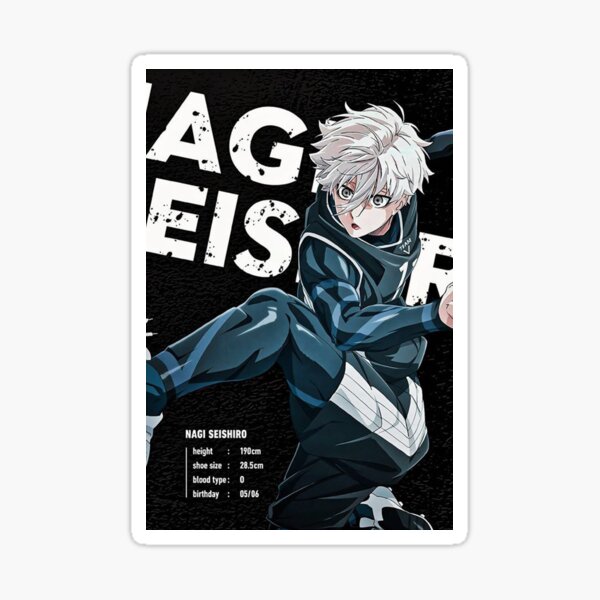 "Blue Lock Seishiro Nagi" Sticker for Sale by TATAKAEE | Redbubble