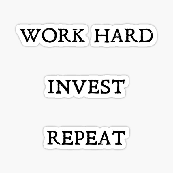 "work hard" Sticker for Sale by Batartiste | Redbubble