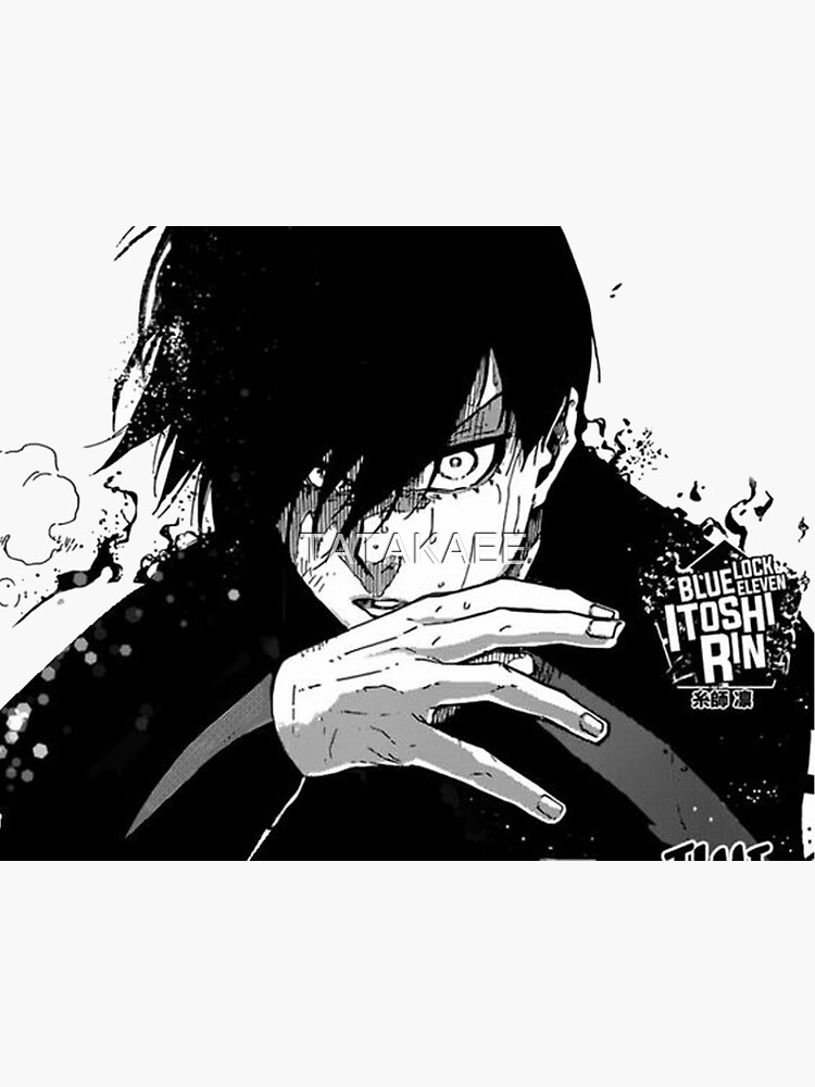 "Blue Lock Rin Itoshi" Sticker for Sale by TATAKAEE | Redbubble