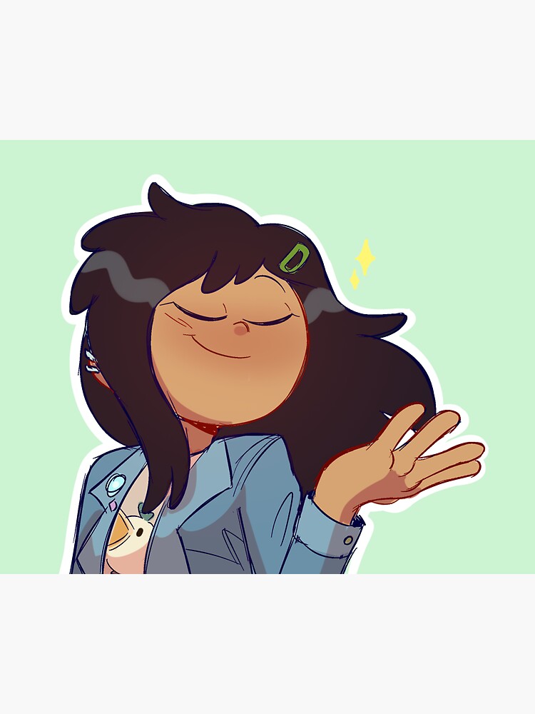 "Marcy Wu - Post-timeskip - Adult - Amphibia (sunset)" Sticker for Sale ...