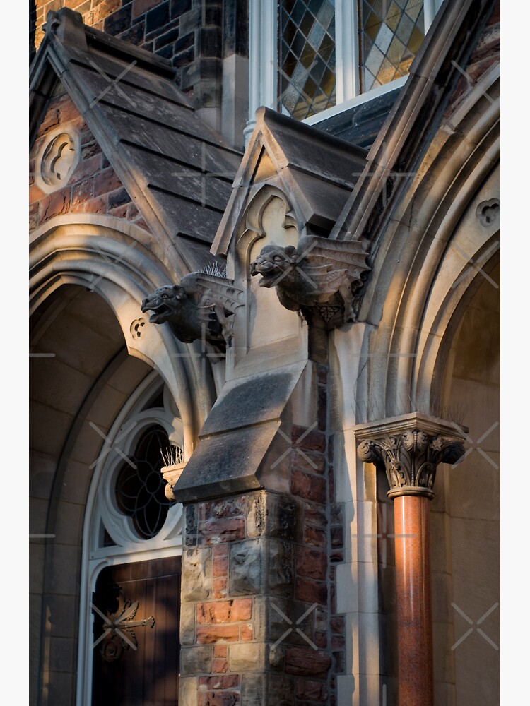 "Gothic revival church gargoyles" Sticker for Sale by lghtwrkr | Redbubble