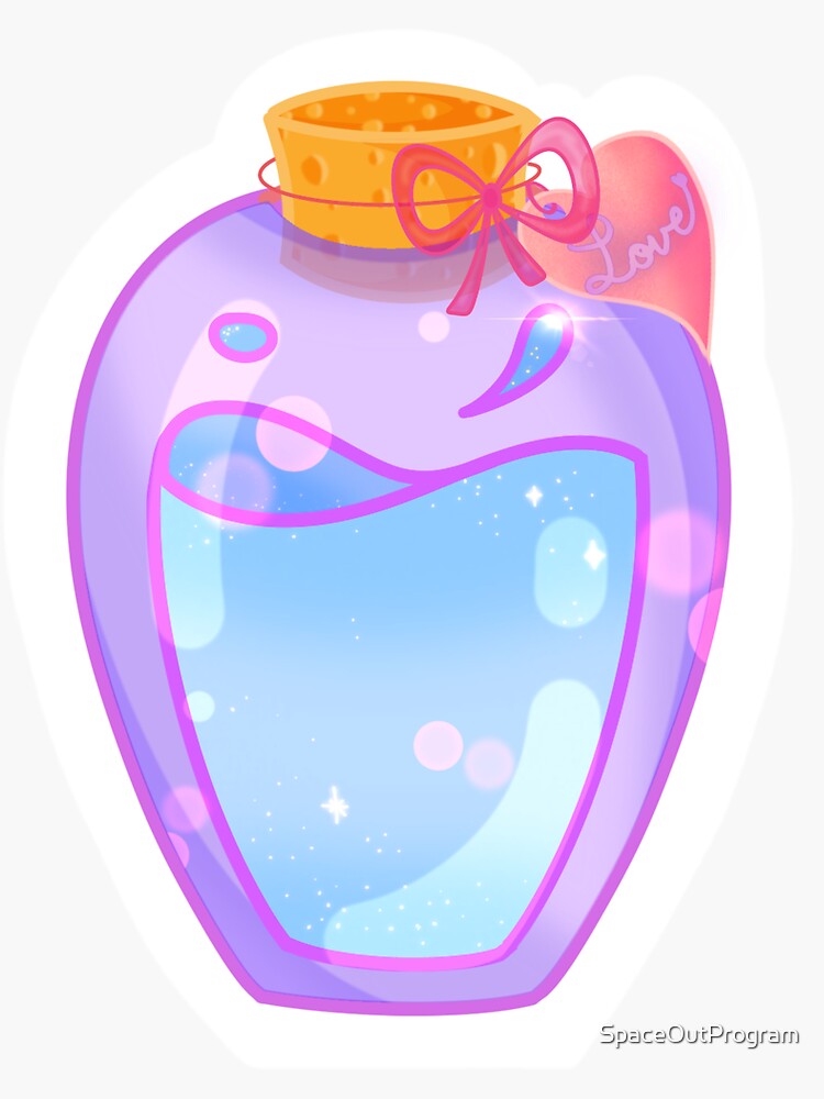 "Small Love Potion Purple" Sticker for Sale by SpaceOutProgram | Redbubble