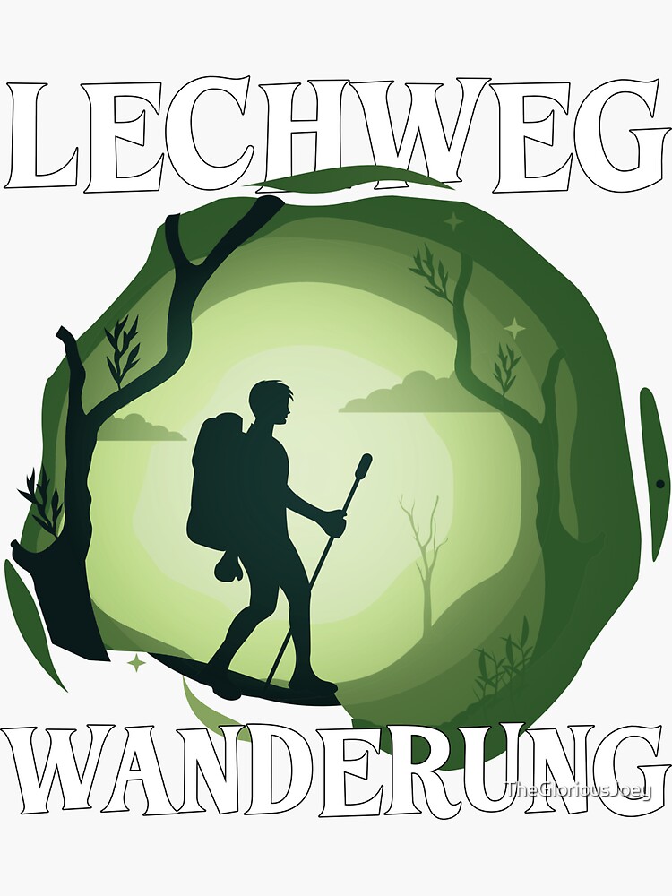 "Lechweg Austria hiking gift" Sticker for Sale by TheGloriousJoey ...