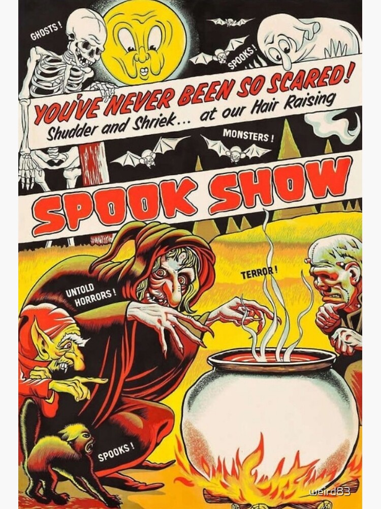 "Scary Halloween classic horror spook show ghost witch skeleton shriek ...