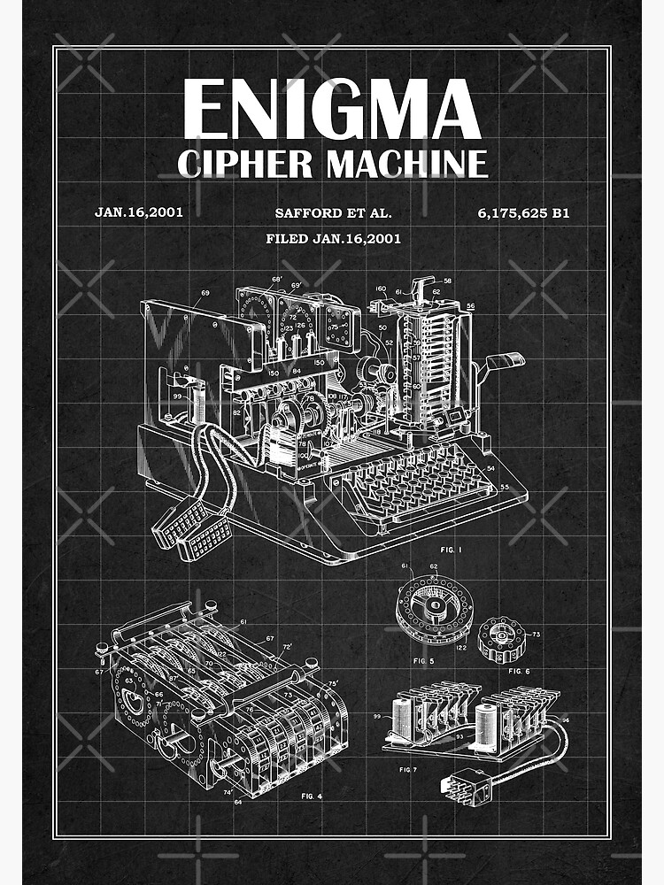 "Enigma Machine Patent- coding machines- control circuits for electric ...