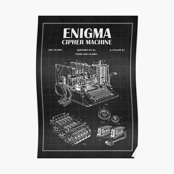 "Enigma Machine Patent- coding machines- control circuits for electric ...