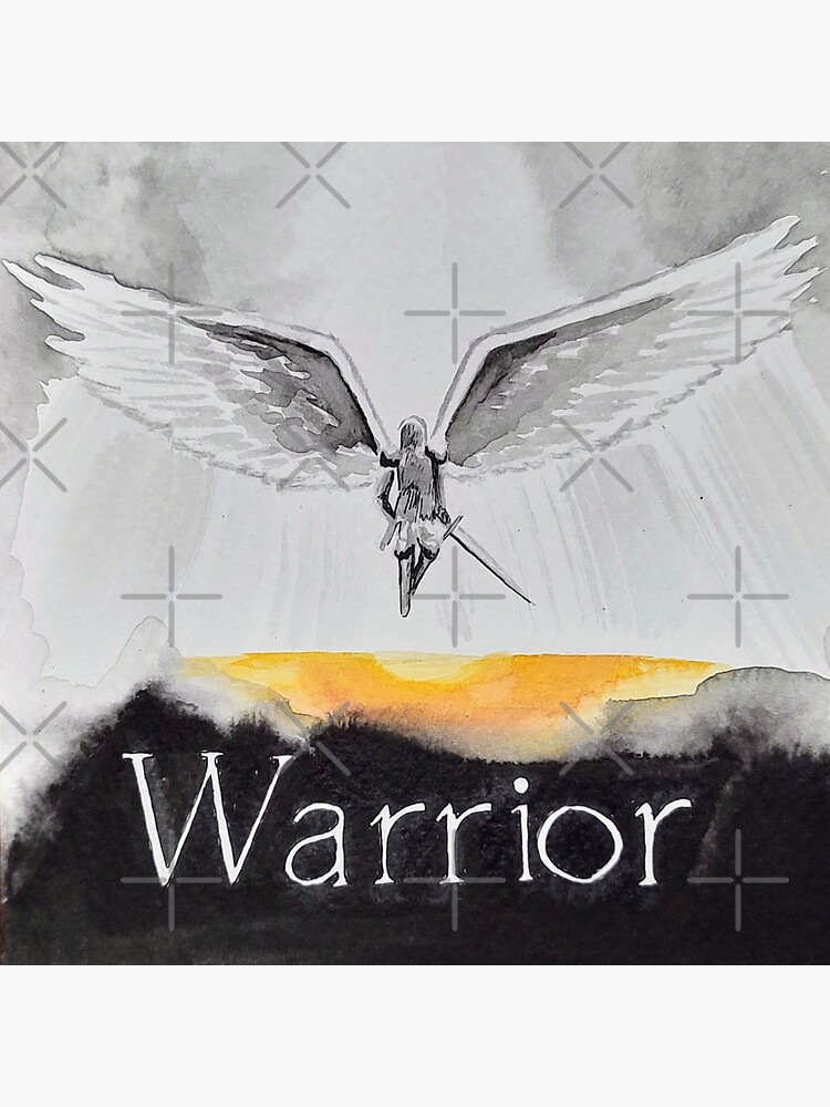"Warrior" Sticker for Sale by LivingWaterArts | Redbubble
