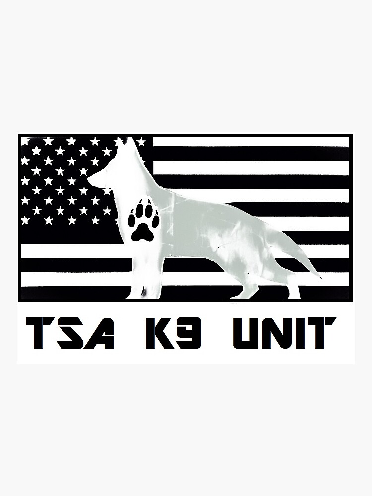 "TSA K9 Unit" Sticker for Sale by Workingdogs | Redbubble