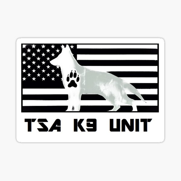 "TSA K9 Unit" Sticker for Sale by Workingdogs | Redbubble