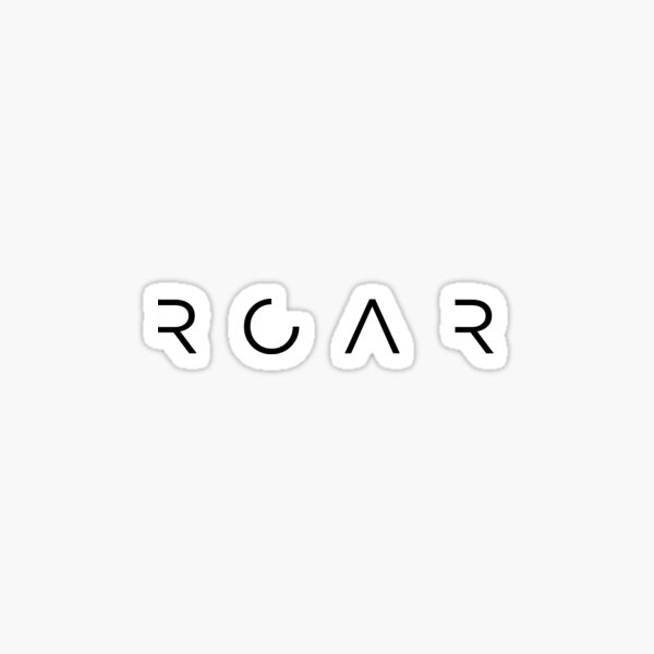 "Roar" Sticker for Sale by AbideApparel | Redbubble