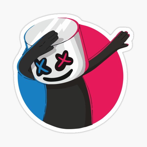 "MARSHMELLO ART" Sticker for Sale by arthemdesign | Redbubble