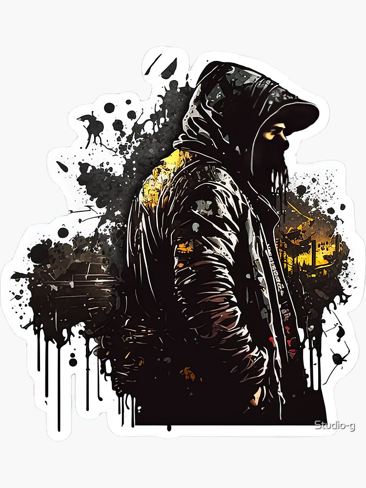 "Graffiti Guy" Sticker for Sale by Studio-g | Redbubble