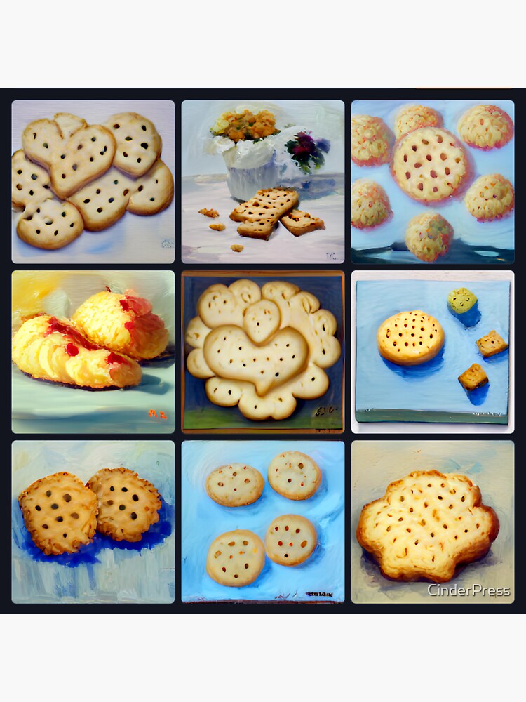 "Shortbread art pack" Sticker for Sale by CinderPress | Redbubble