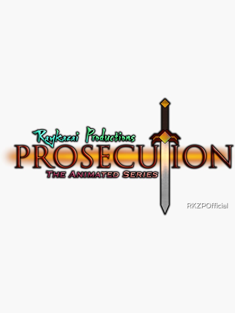"Prosecution Series Logo" Sticker for Sale by RKZPOfficial | Redbubble