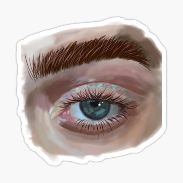 "Sticker eye sad" Sticker for Sale by VictorPrimo | Redbubble