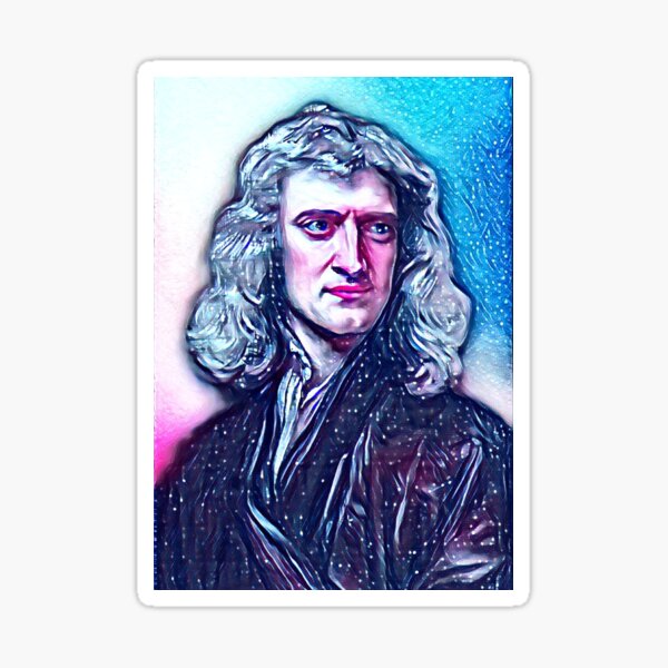 "Isaac Newton Artwork | Isaac Newton Portrait | Isaac Newton Wall Art ...