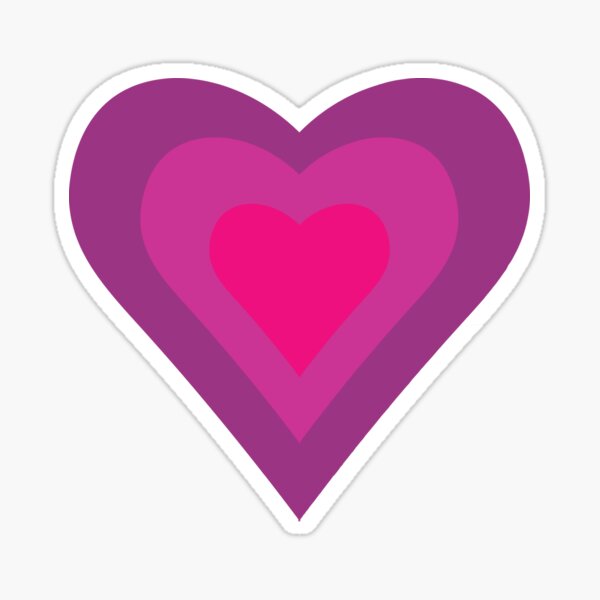 "Pink Heart Overlay " Sticker for Sale by cbshreve | Redbubble