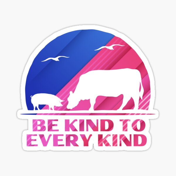 "Vegan Animal lover Be kind to every kind Cows and pigs Farm animals ...