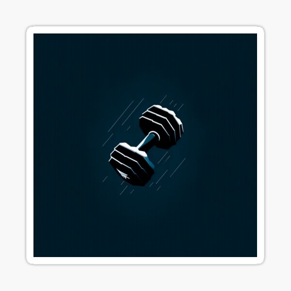 "Dumbbell" Sticker for Sale by Bubbler90 | Redbubble