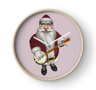 "Santa Claus Playing Banjo" by Mythos57 | Redbubble