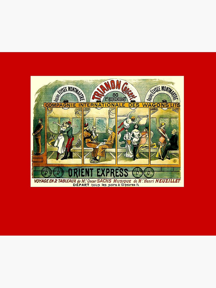 "ORIENT EXPRESS : Vintage Railway Line Advertising Print" Comforter for ...