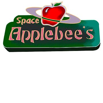 "Space Applebees High On Life" Sticker for Sale by CupricDesignCo ...