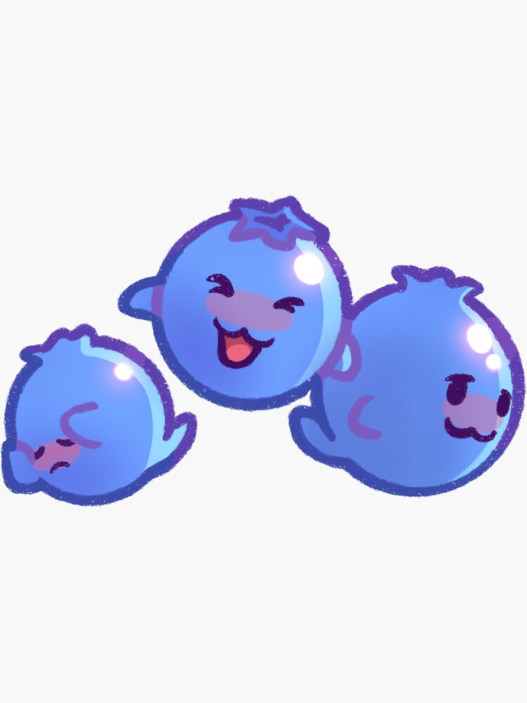 "blueberry boos" Sticker for Sale by PebbleThief | Redbubble