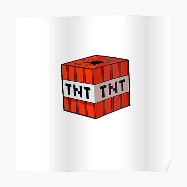 "TNT (Minecraft)" Poster for Sale by mvwheelock | Redbubble