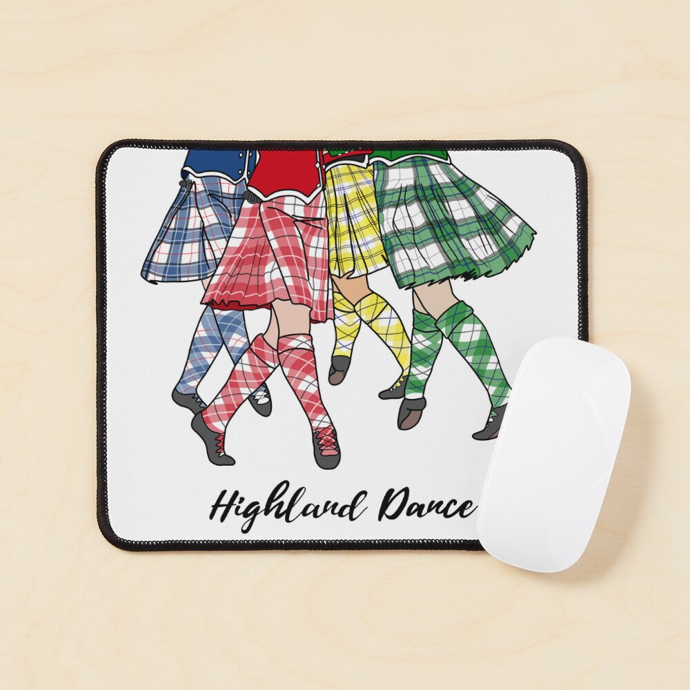"Swaying Kilts, Traditional Colours" Sticker for Sale by LizCaityArt ...