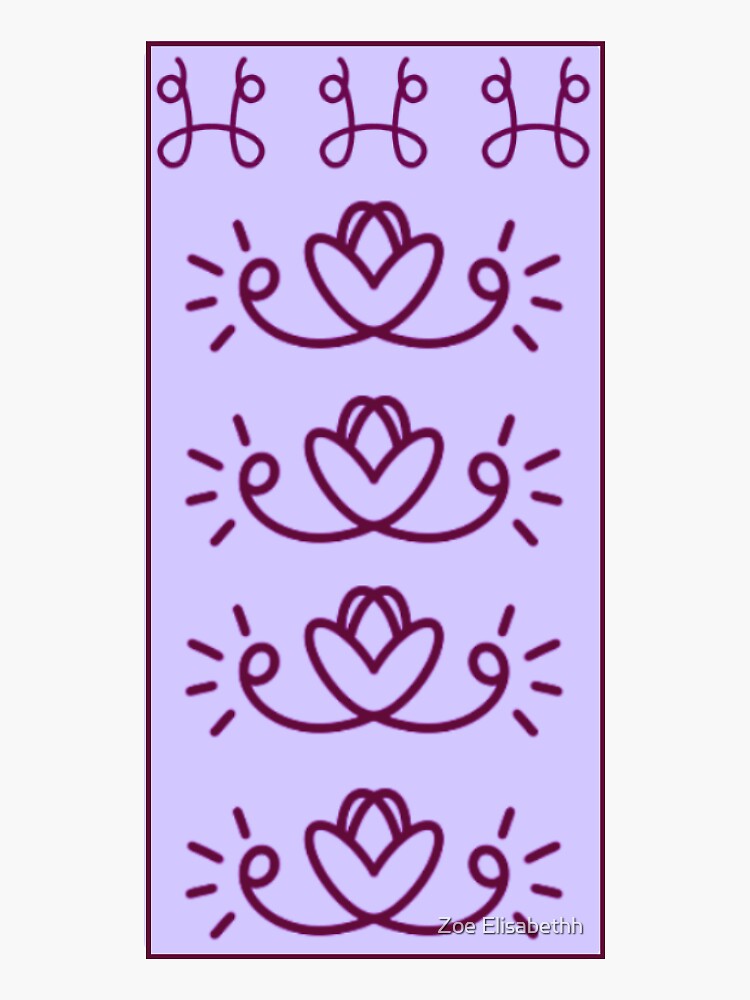 "Mi'kmaq / Native Florals and Double Curve" Sticker for Sale by zoeld ...