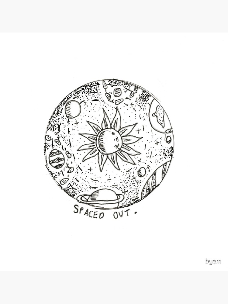 "Spaced out" Sticker for Sale by byem | Redbubble