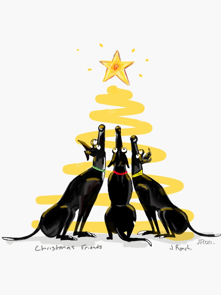 "Doggo Christmas " Sticker for Sale by jase72 | Redbubble