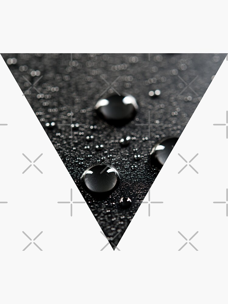 "Upside down Triangle, Inverted Triangle Water Element. " Sticker for ...