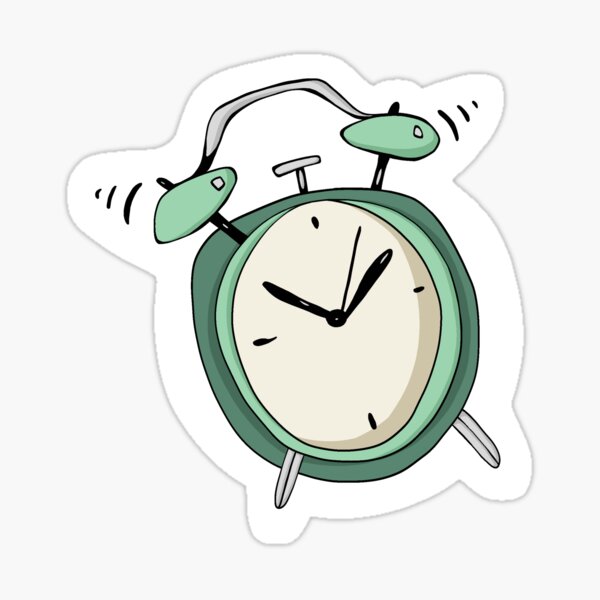 "Alarm Clock" Sticker for Sale by alachiki | Redbubble