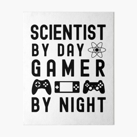 "Nerdy Scientist Gamer - Scientist By Day, Gamer By Night - Biology ...