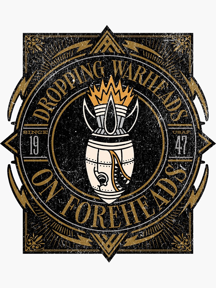 "Warheads on Foreheads USAF" Sticker for Sale by trendofstory | Redbubble